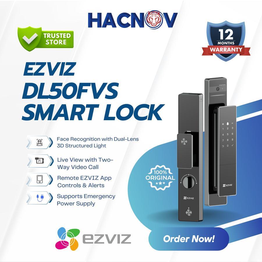 Smart Door Lock Terbaik Tercanggih Face Recognition EzViz DL50FVS
